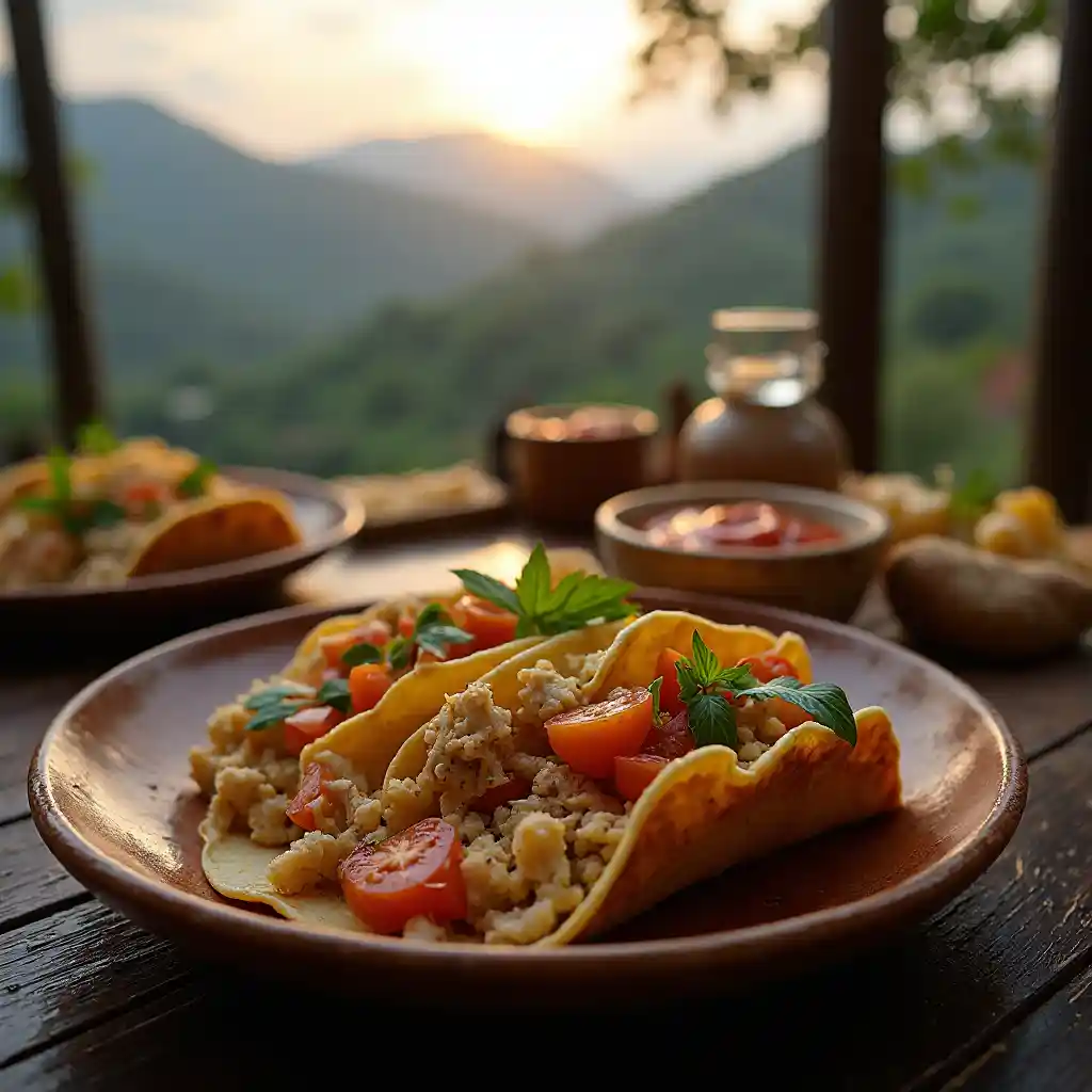 Ground Chicken Tacos Recipe in Colombian Countryside