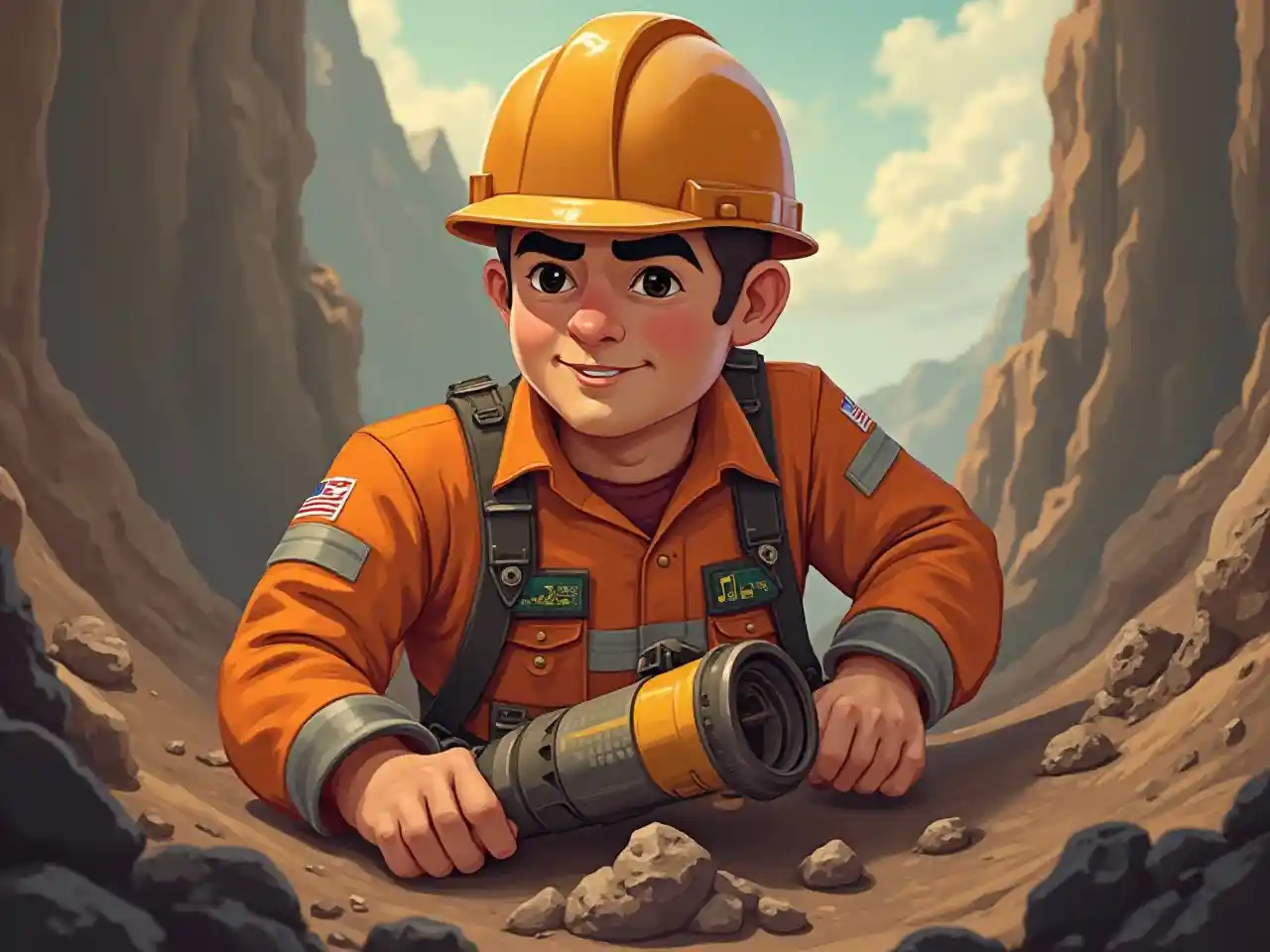 Póster del ingeniero de minas de Disney Pixar