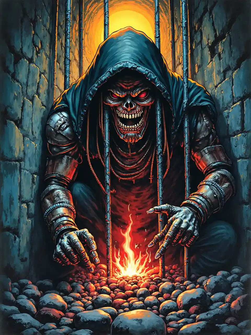 1987 Scary Heavy Metal Art and Horror Illustration