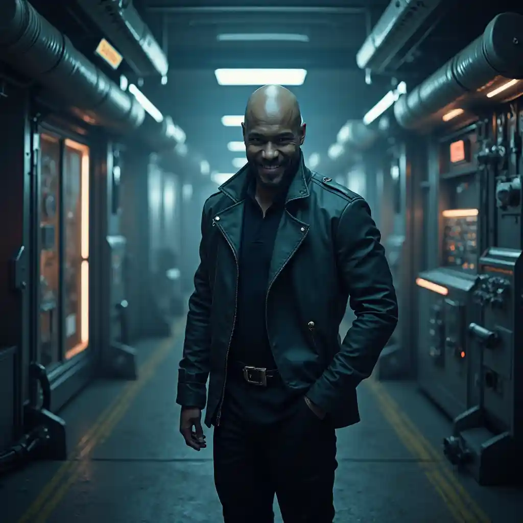 Cyber Punk Villain in 4K Cinematic Lighting