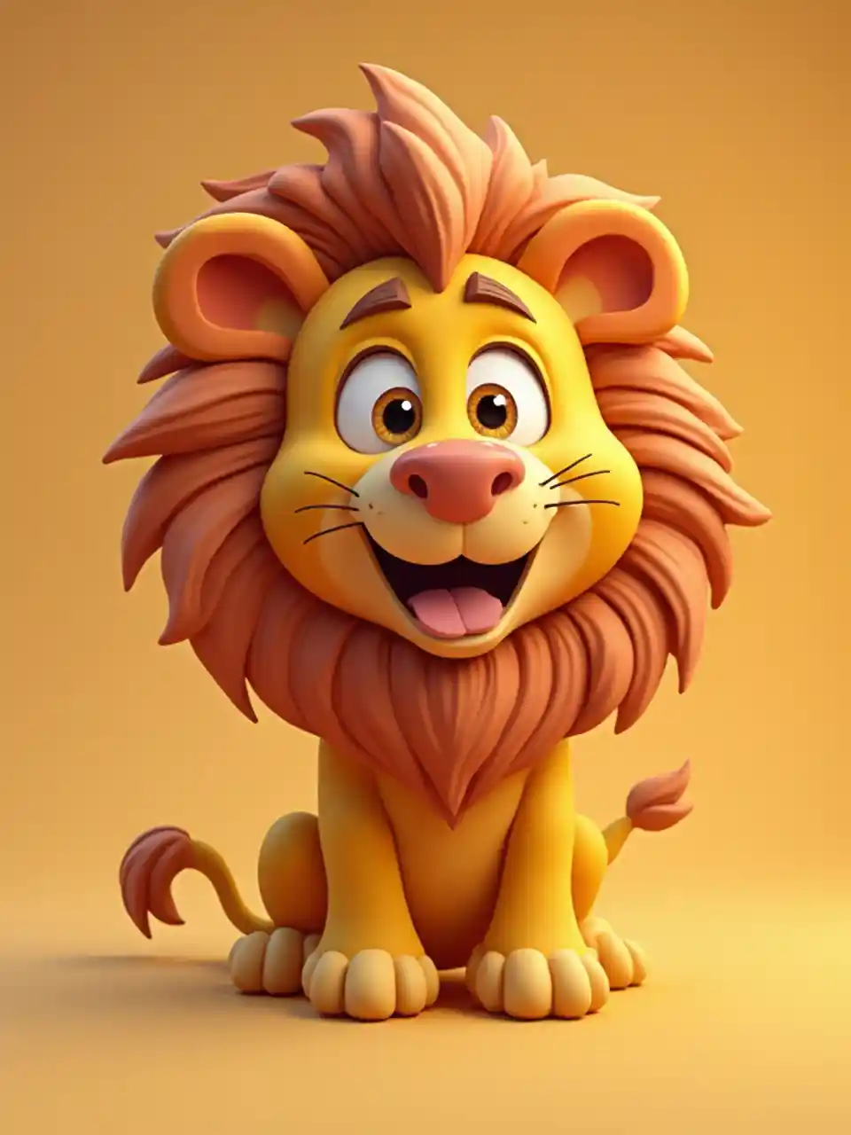 Cool Richy Lion 3D Cartoon
