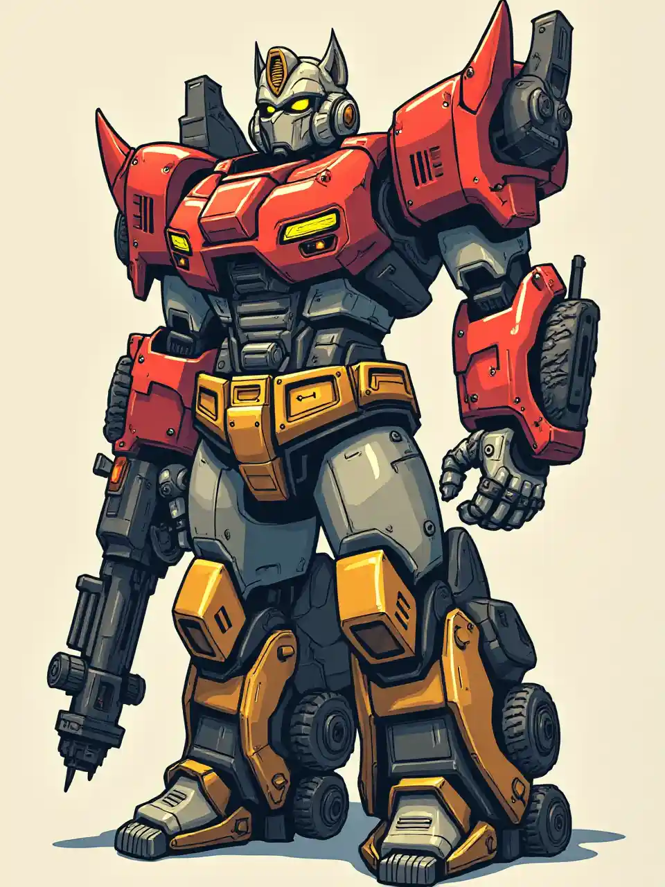 Transformers Style Cat Art