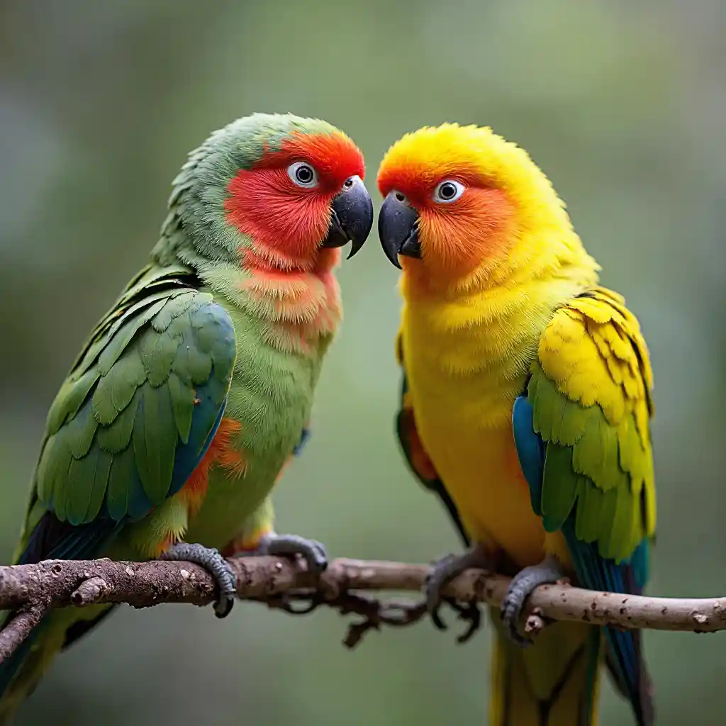Especies populares de aves Psittacidae