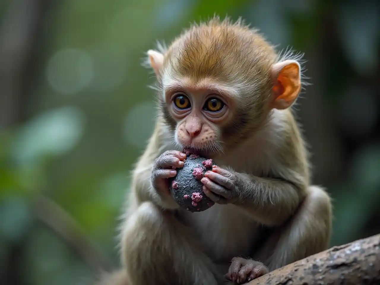 Monkey Eating Bacteria Facts