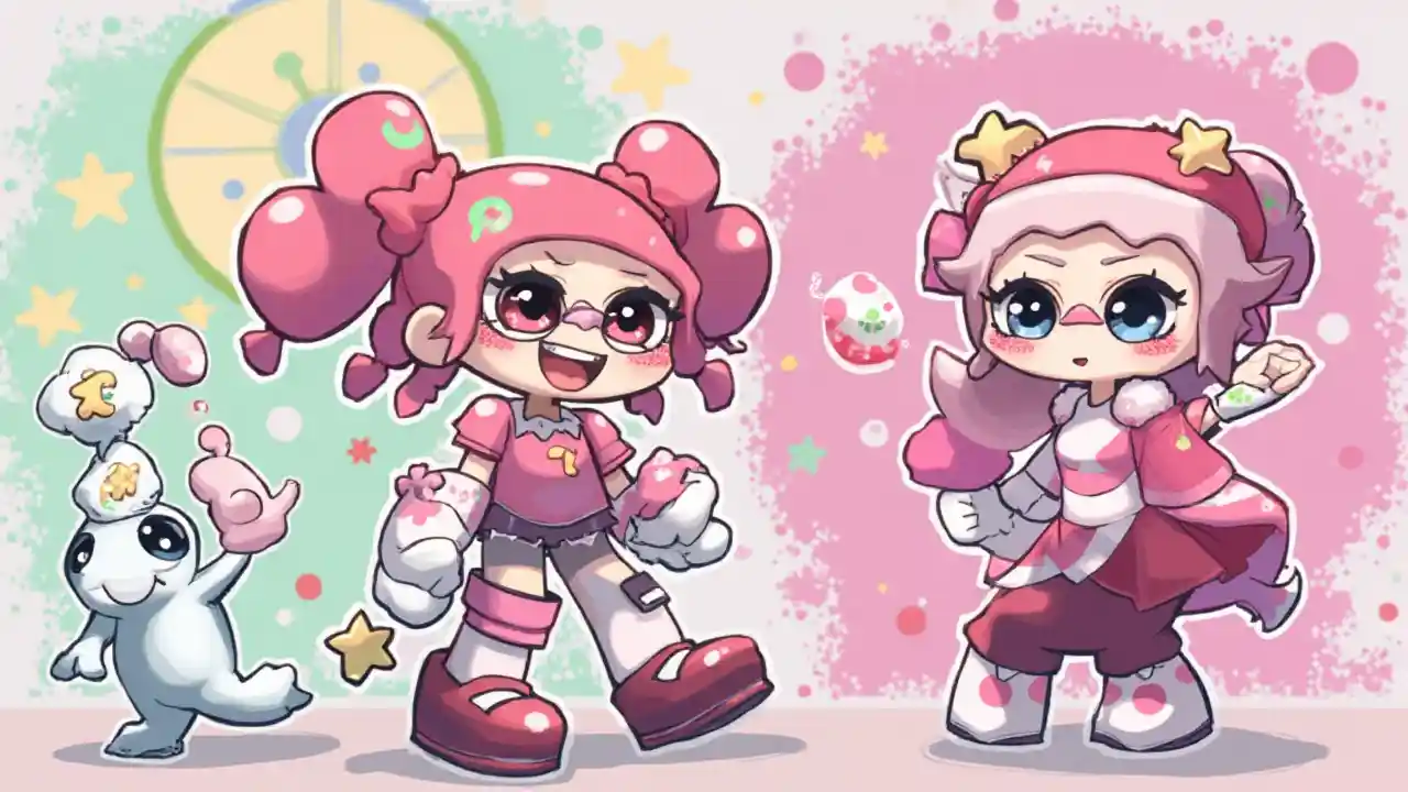 Splatoon Axolotl Girl Pop Star
