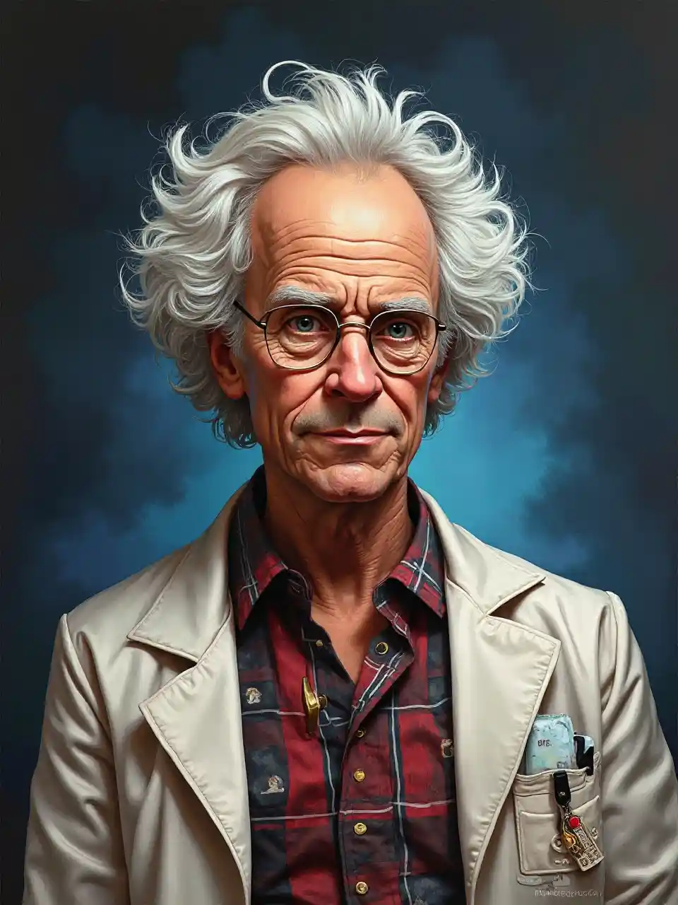 Doc Brown Portrait from Back to the Future