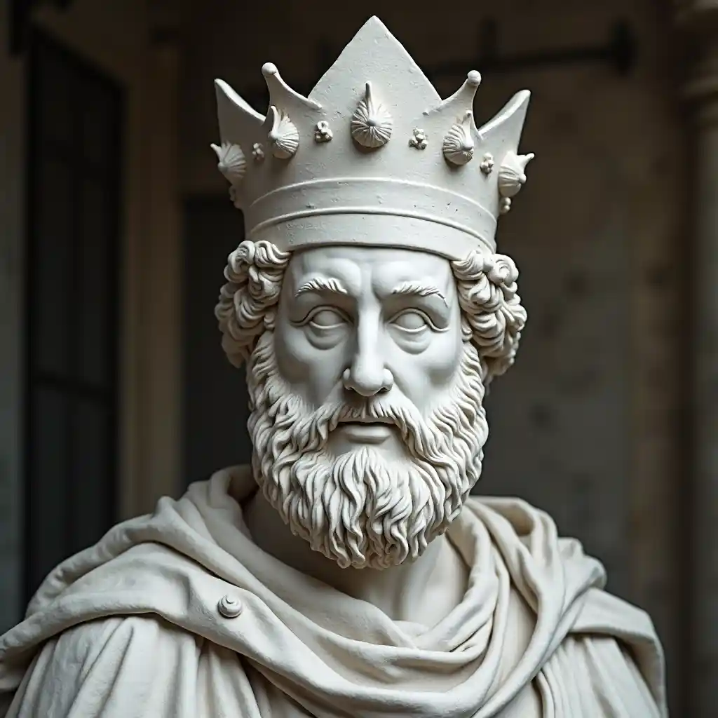 3rd Century Bishop Head Statue Notre Dame