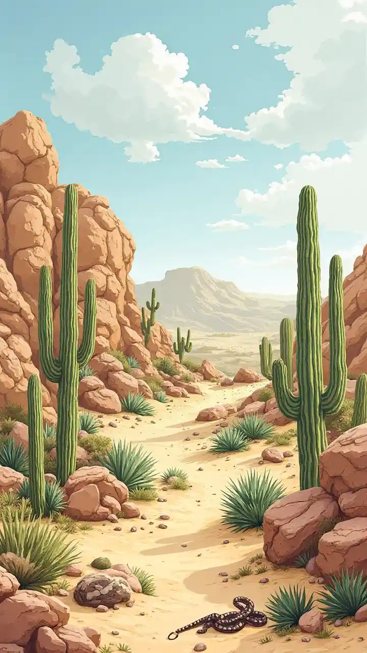 Desert Landscape Drawing Ideas
