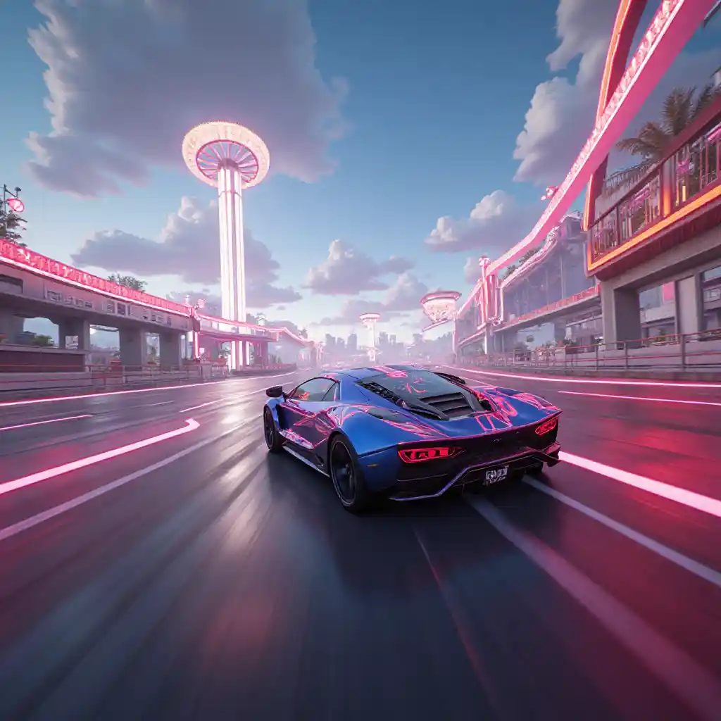 Epic Racing Track in Asphalt 9 Style