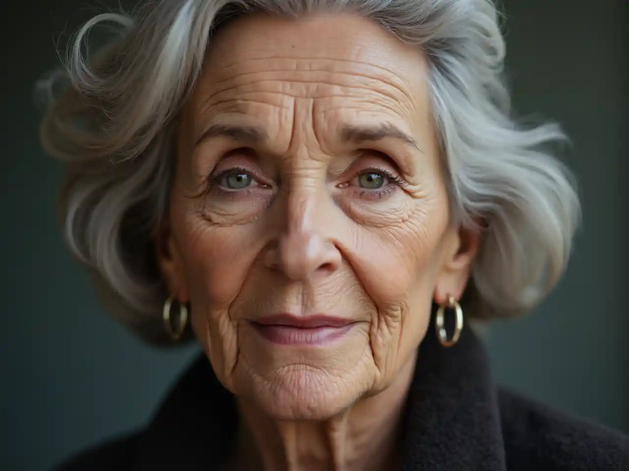 Elderly Supermodel in Chanel and Dior Makeup