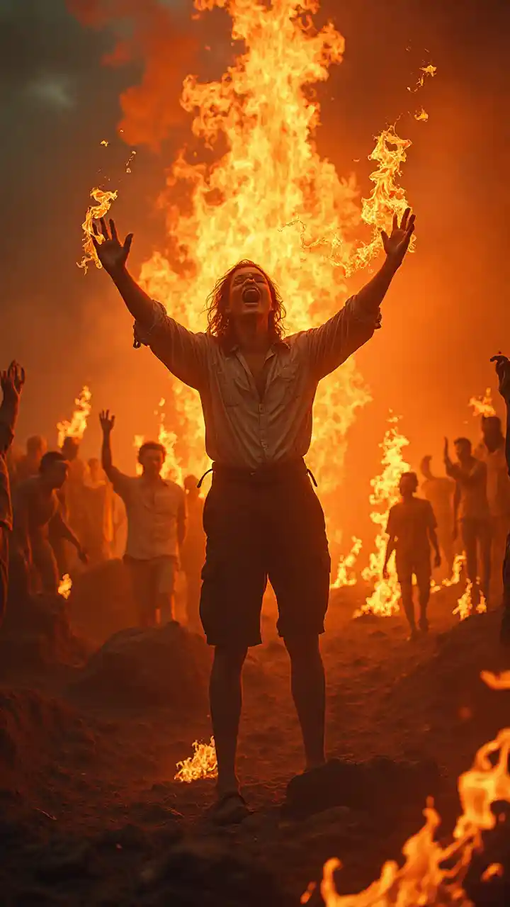 Souls Trapped in the Never Ending Fire Seeking Freedom