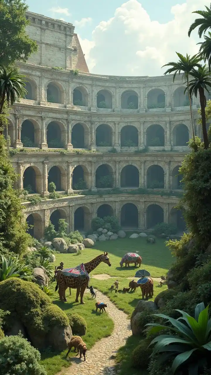 The Enchanted Arena of Evolved Flora and Fauna