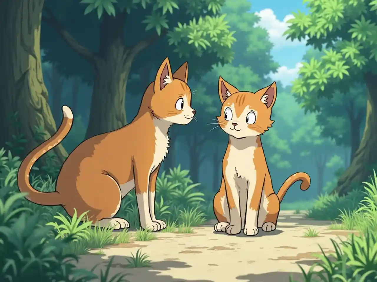 Exploring 2D Studio Ghibli Anime Style with Cats