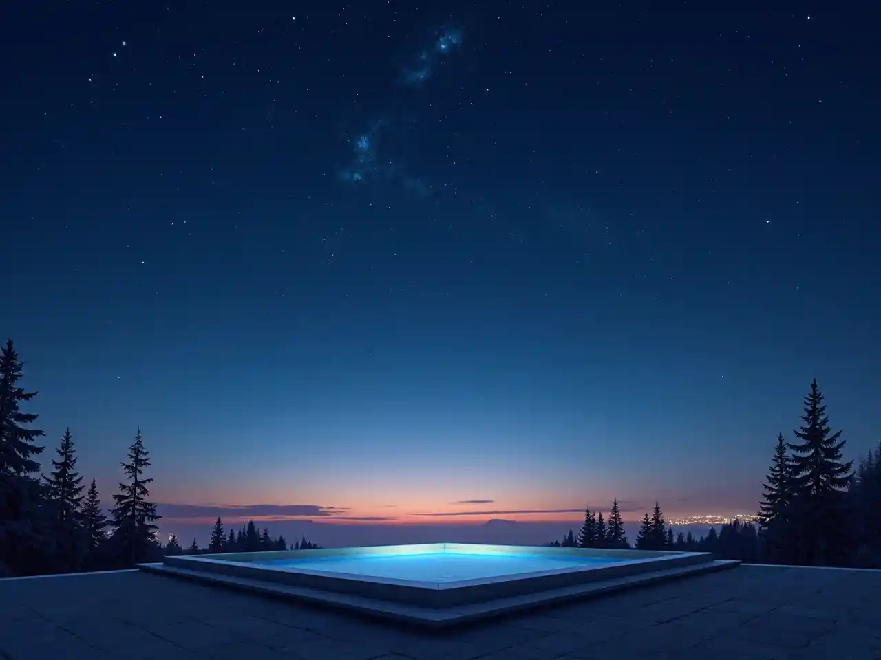 A Beautiful Skybox Featuring Starry Night and Twinkling Stars