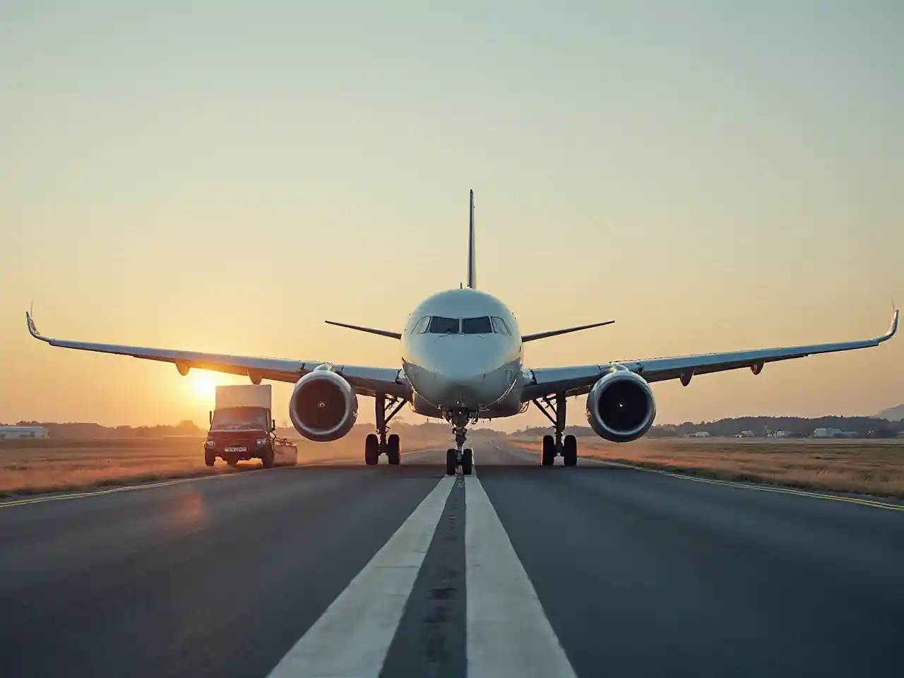 The Unusual Scene of an Airplane Taxiing Backwards
