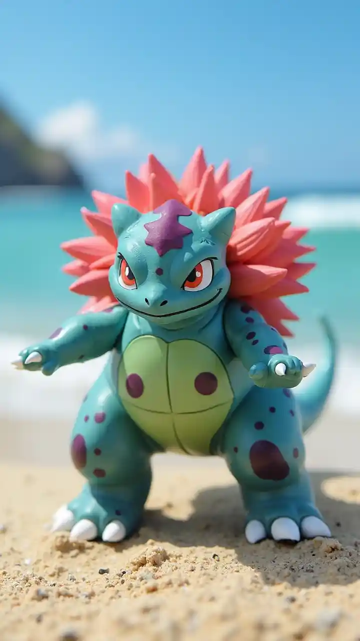 Ivysaur Action Figure on Beach: A Unique Collectible