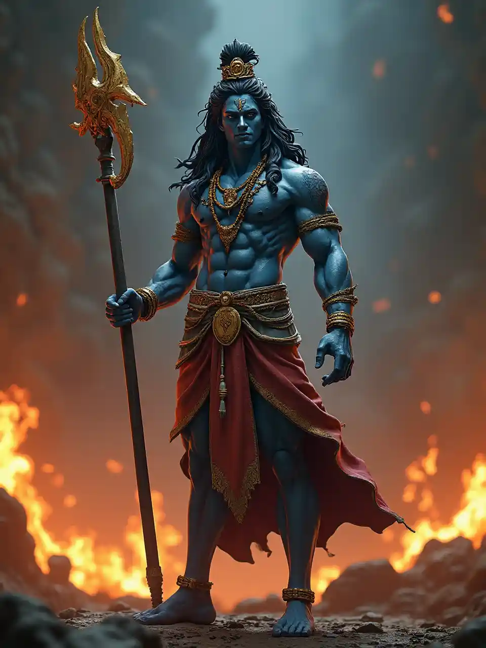 Exploring the Fusion of Lord Shiva and One Piece Character Designs