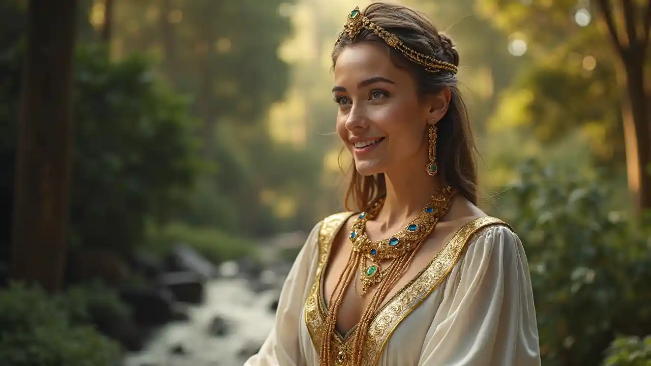 A Stunning Artistic Representation of the Goddess Inanna in Nature