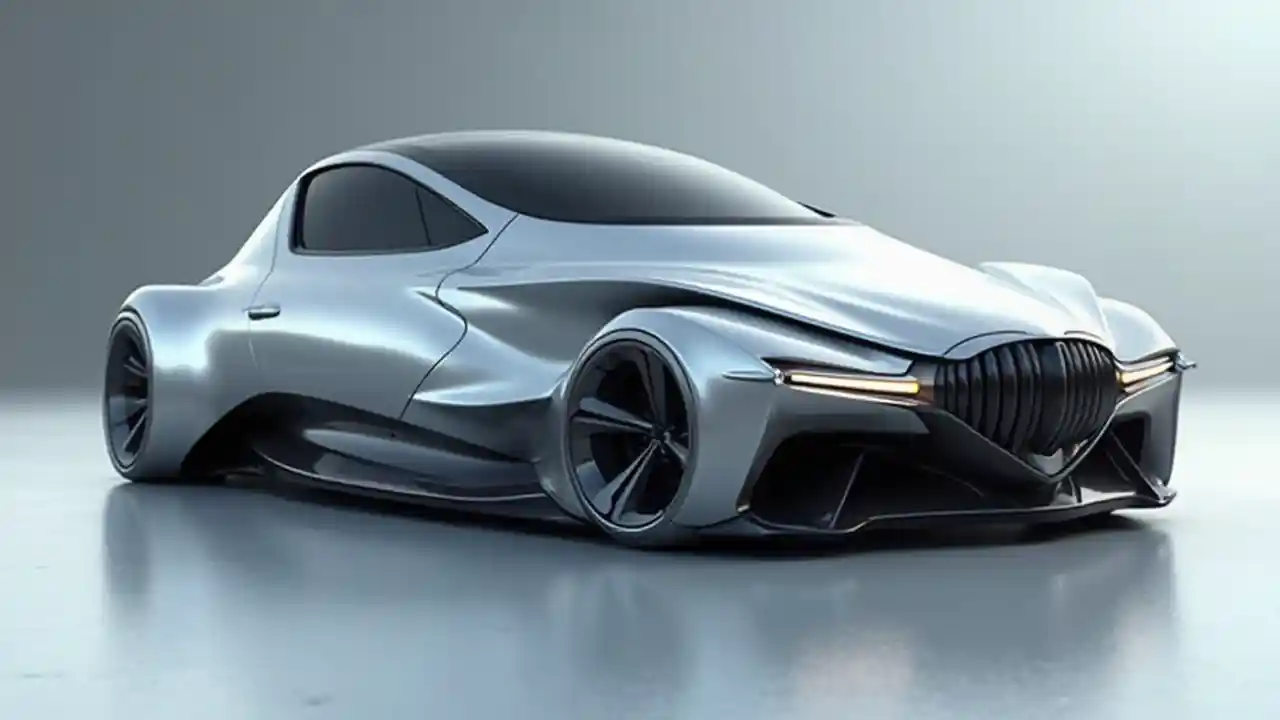 Futuristic Concept Car Design with Advanced Aerodynamics
