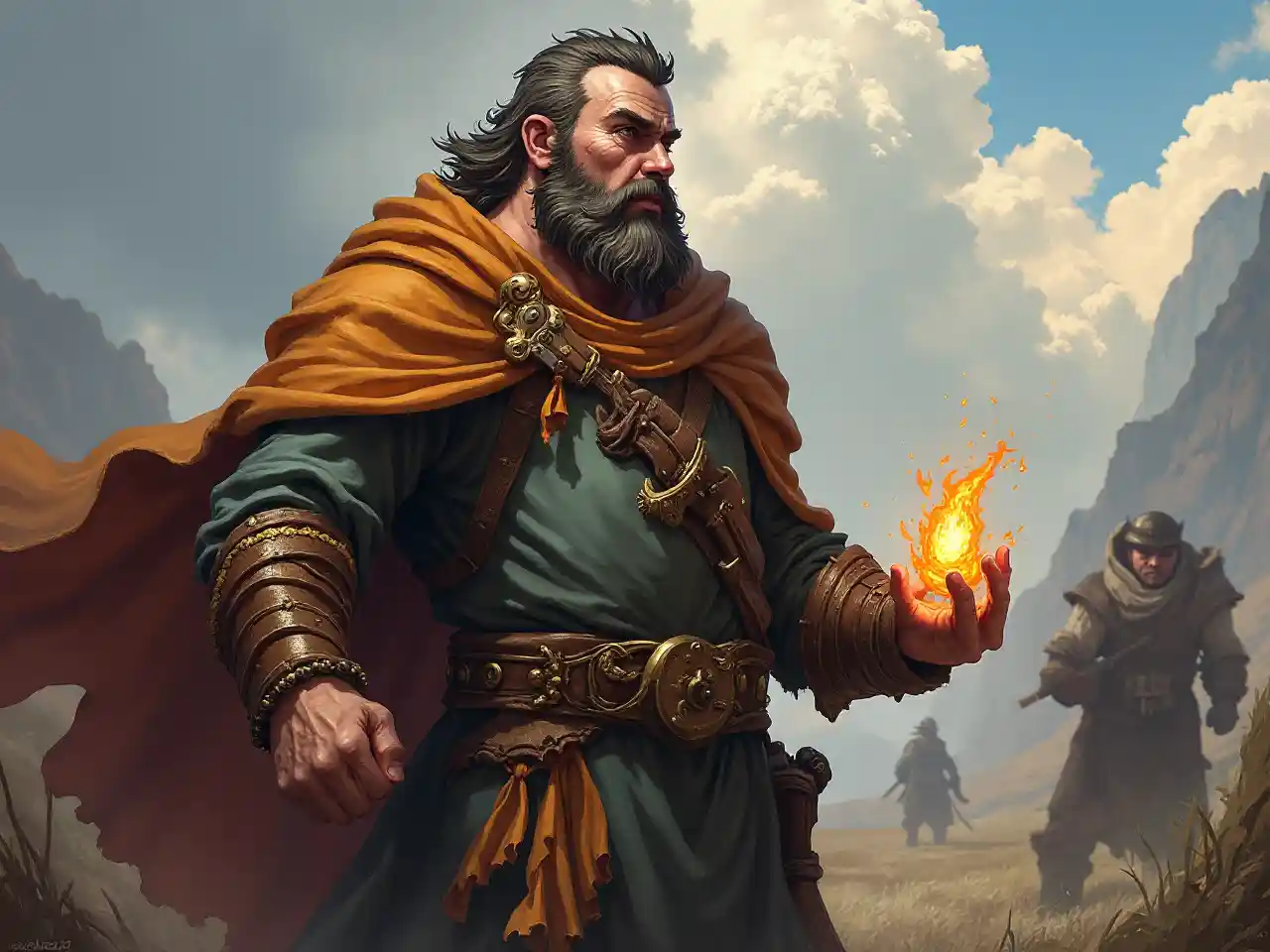 Earth-Mage Casting Spells on the Battlefield in D&D