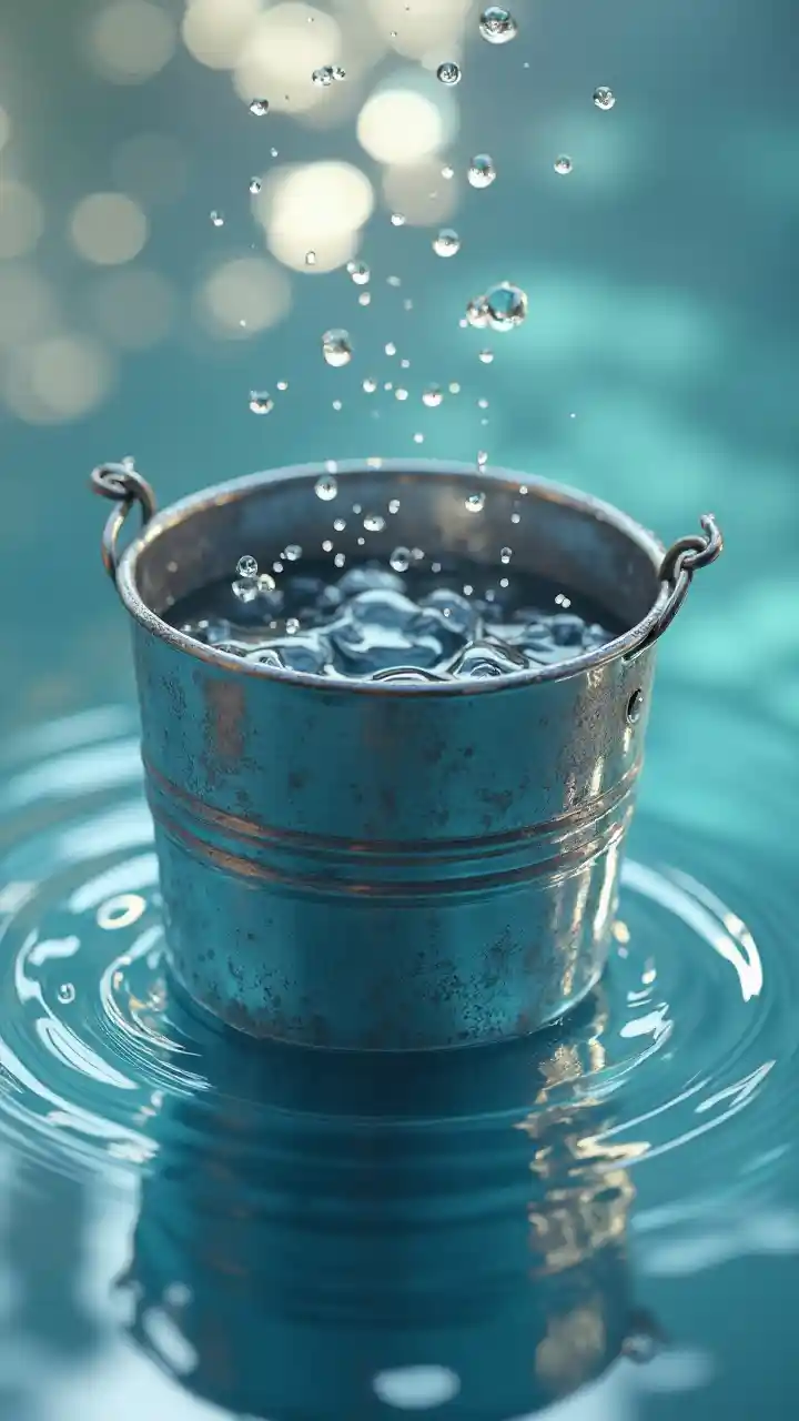 Creating a Serene Atmosphere with a Leaky Metal Bucket