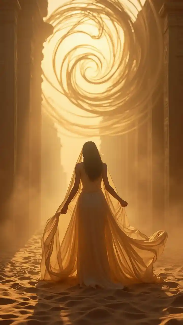 The Birth of an Egyptian Princess Amidst Ancient Ruins