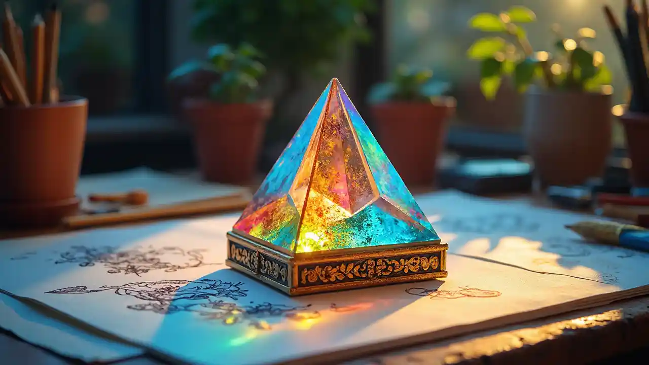 Captivating Artistry: A Vibrant Workspace of Creativity