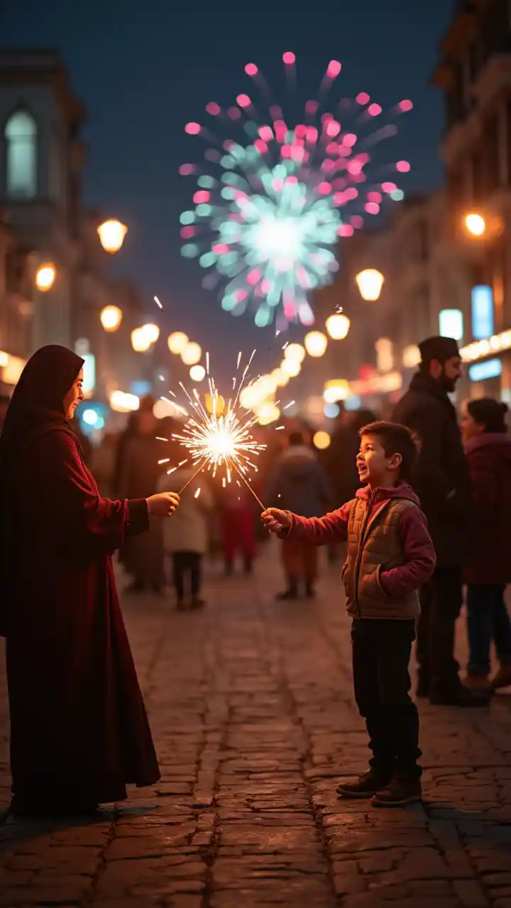 Celebrating Joy and Tradition at an Iranian Night Festival