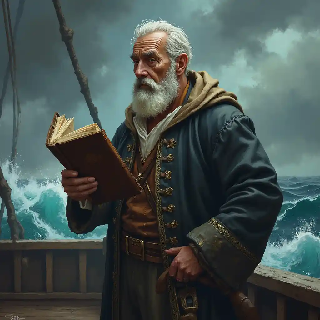 The Stormy Voyage of the Old Sea Captain