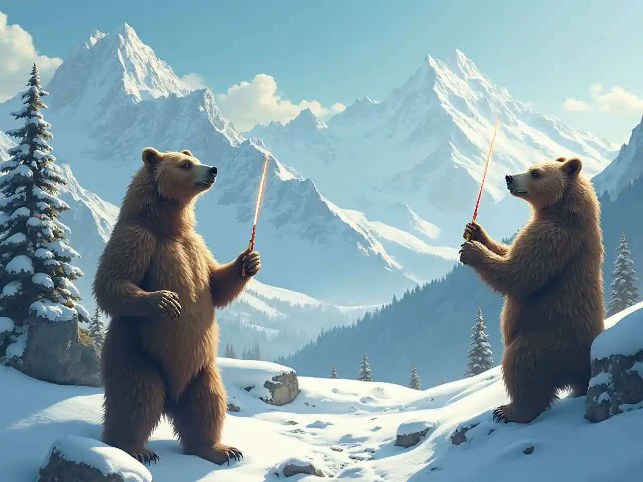 A Symphony of Nature and Bears in the Alps