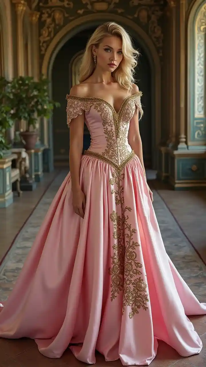 A Majestic Russian Drag Queen in a Fantasy Ballroom