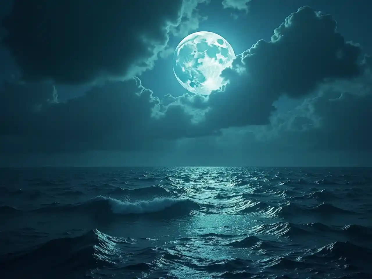 Exploring the Mysterious Gothic Oceanic Background at Night