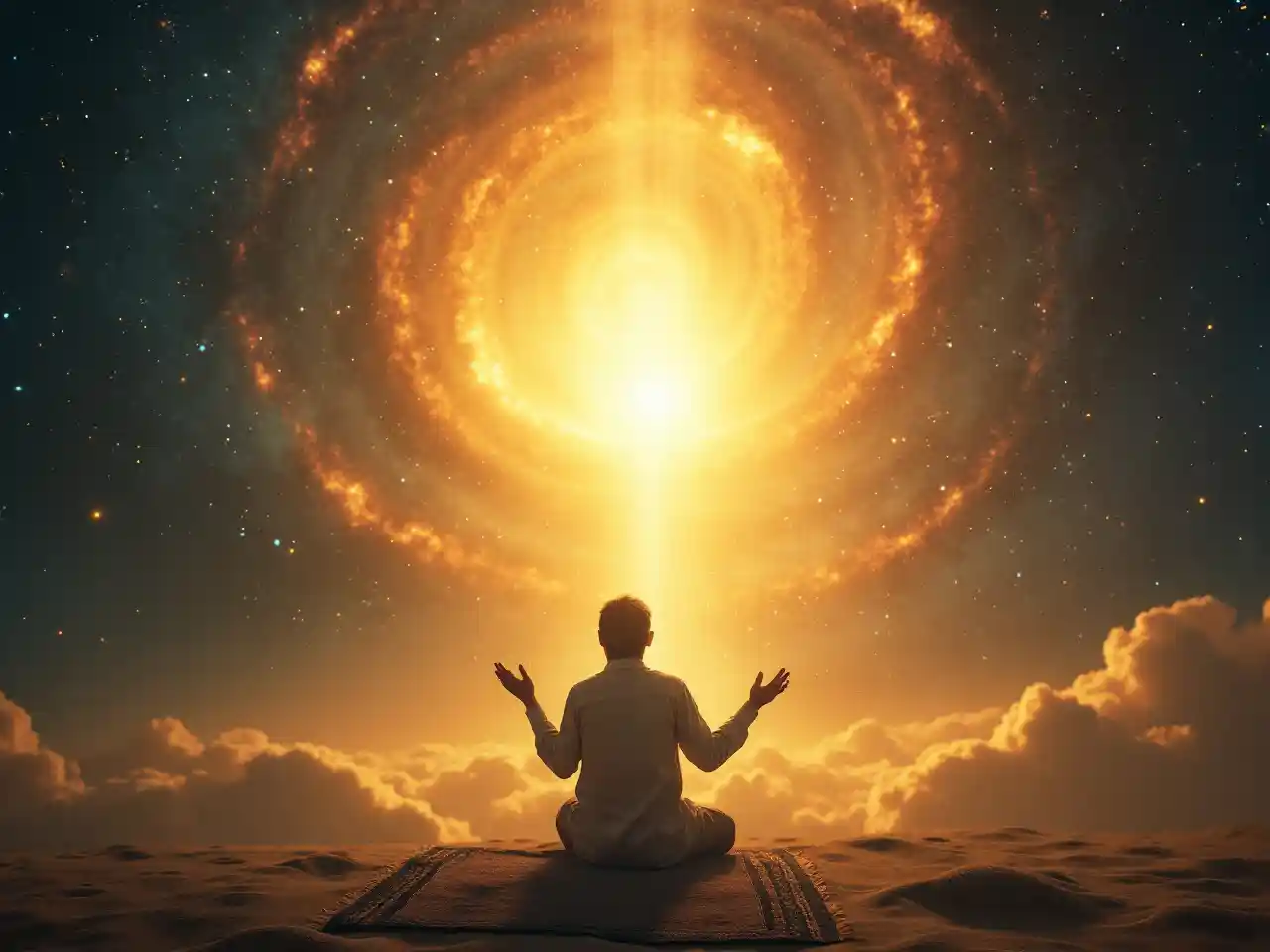 A Humble Worshipper's Deep Prayer in Cosmic Space