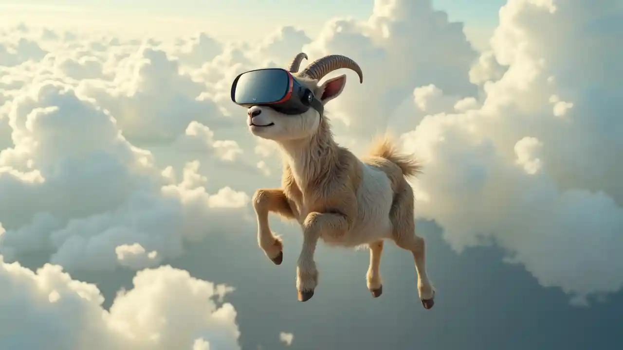 The Thrilling VR Experience of Goat Jumping from a Plane