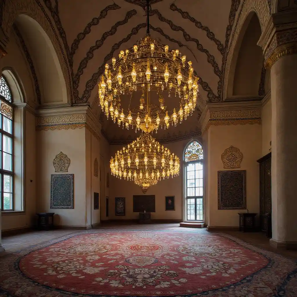 Cultural Representation of Ramadan in Uzbekistan Featuring a Mosque