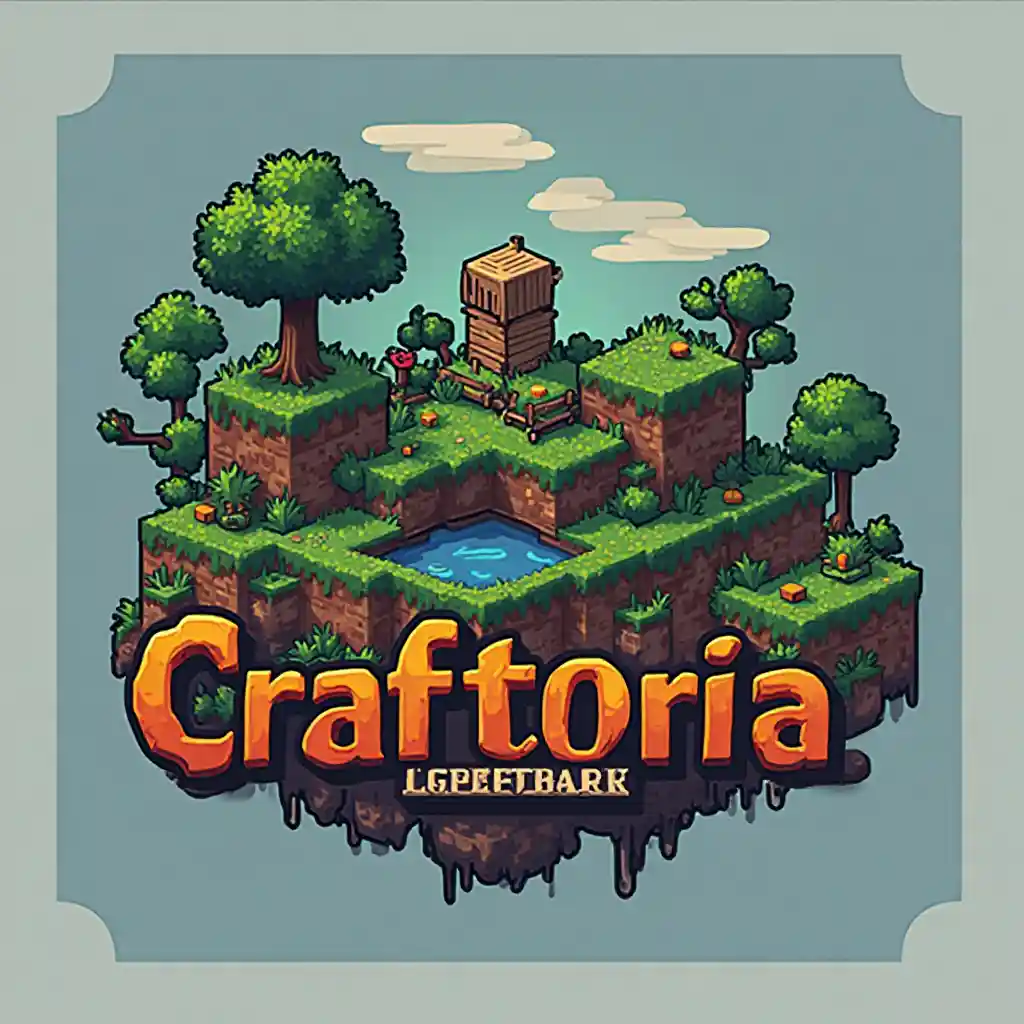 การออกแบบโลโก้ Craftoria ฤดูกาลที่ 2 ได้รับแรงบันดาลจาก Minecraft
