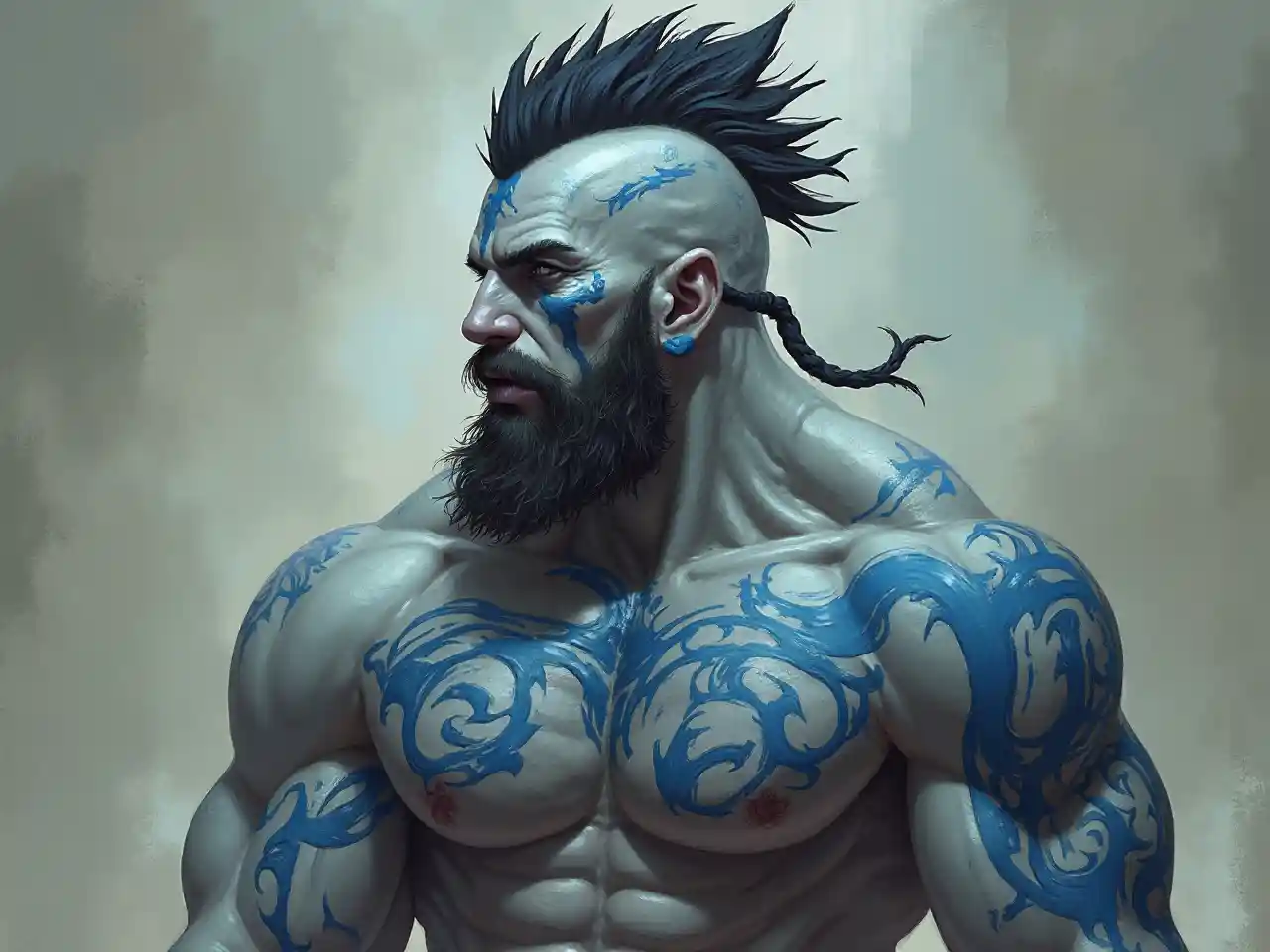 Creating a Unique Goliath Character with Runes and Mohawk
