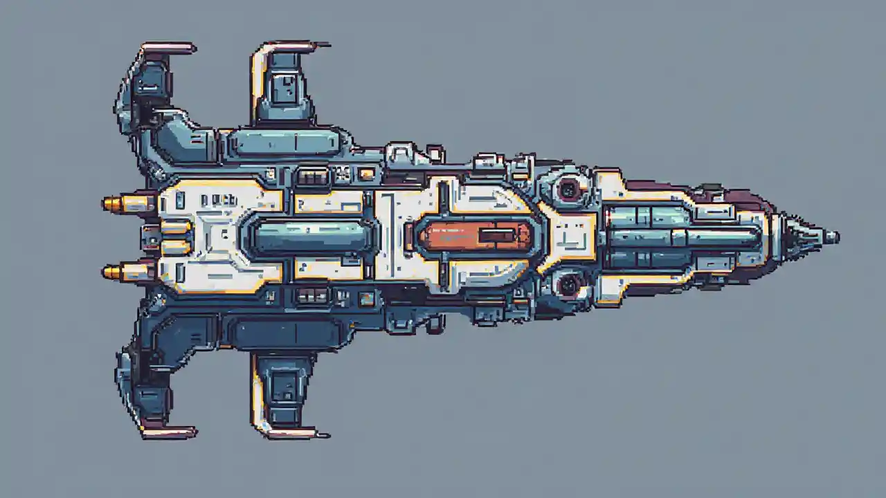 Exploring the Design of Top View Spaceship Sprite Sheets