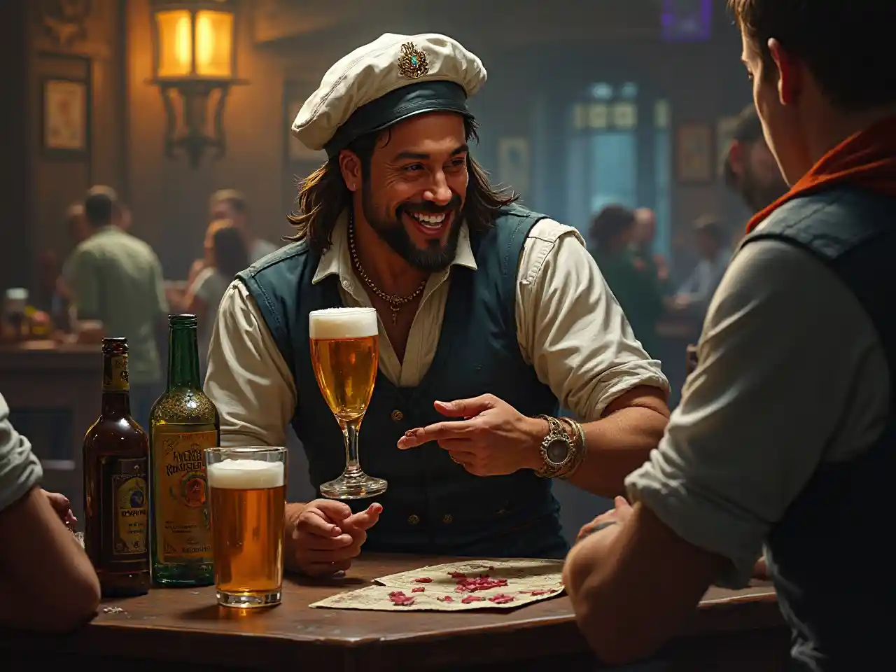The Enchanted Art of a Drunken Sailor in Tavern