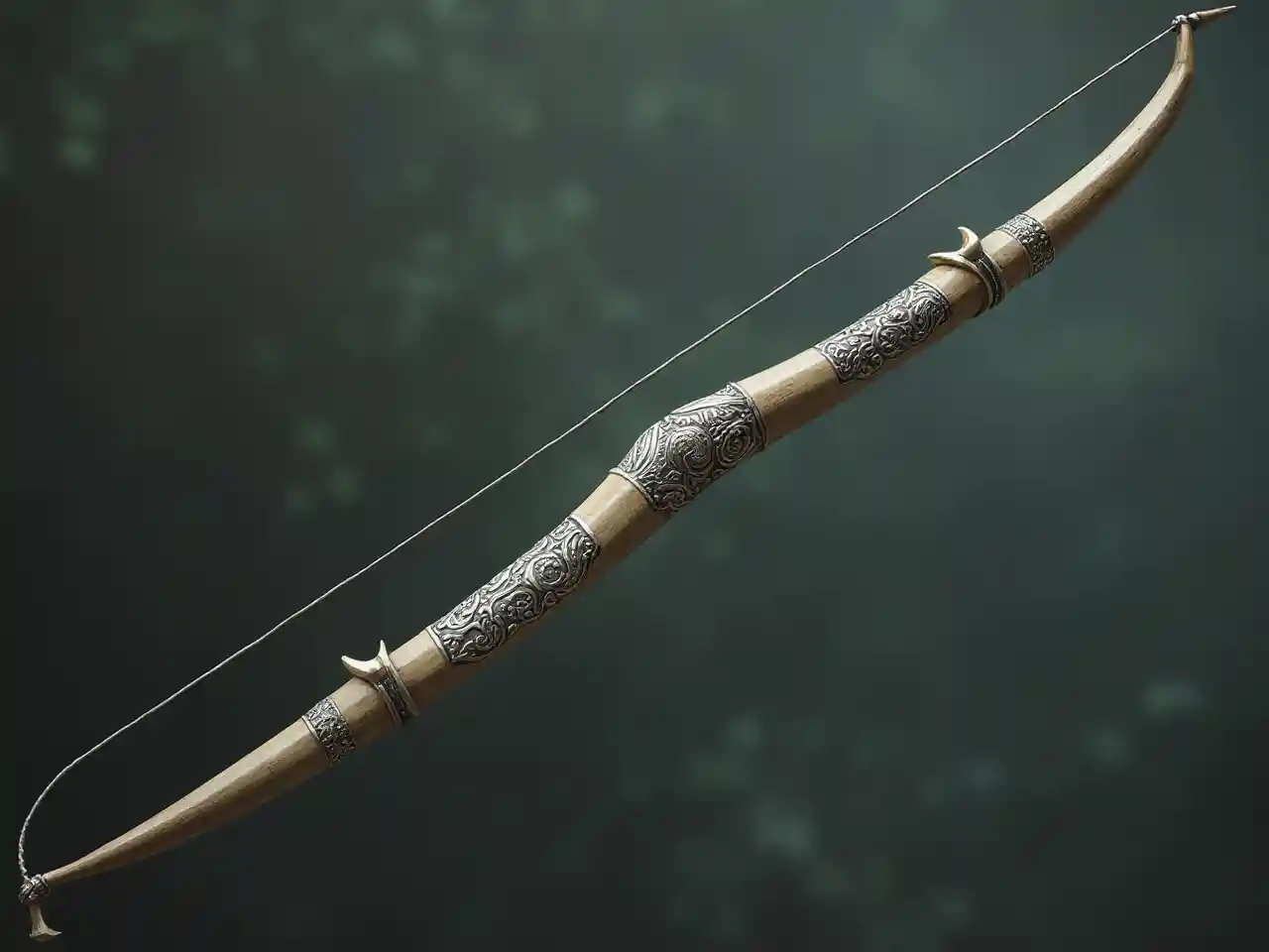The Enchanted Elven Longbow of Vaelthorin
