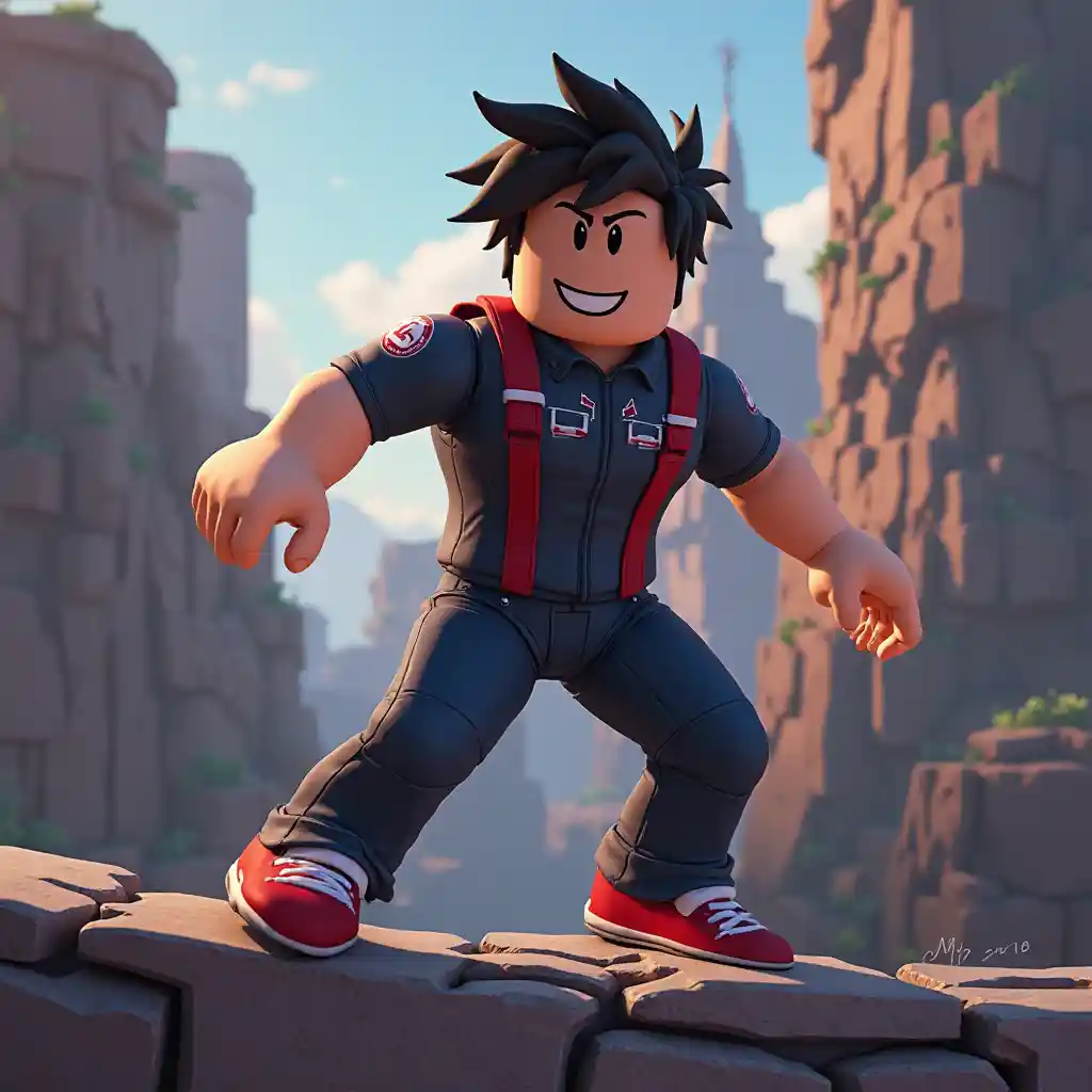 Creating an R6 Noob Roblox Character for Intense Parkour Action