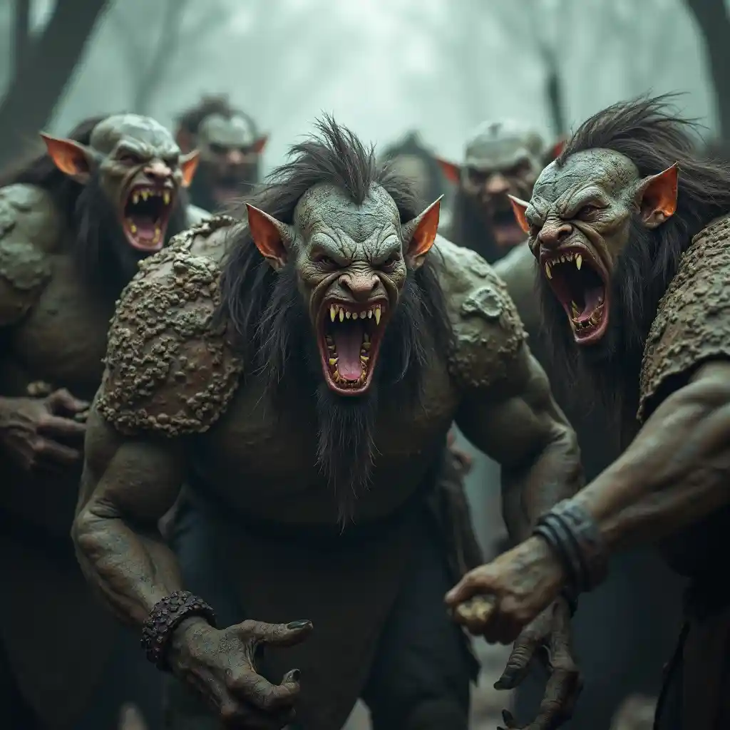 The Menacing Orcs Prepare to Attack the Lens