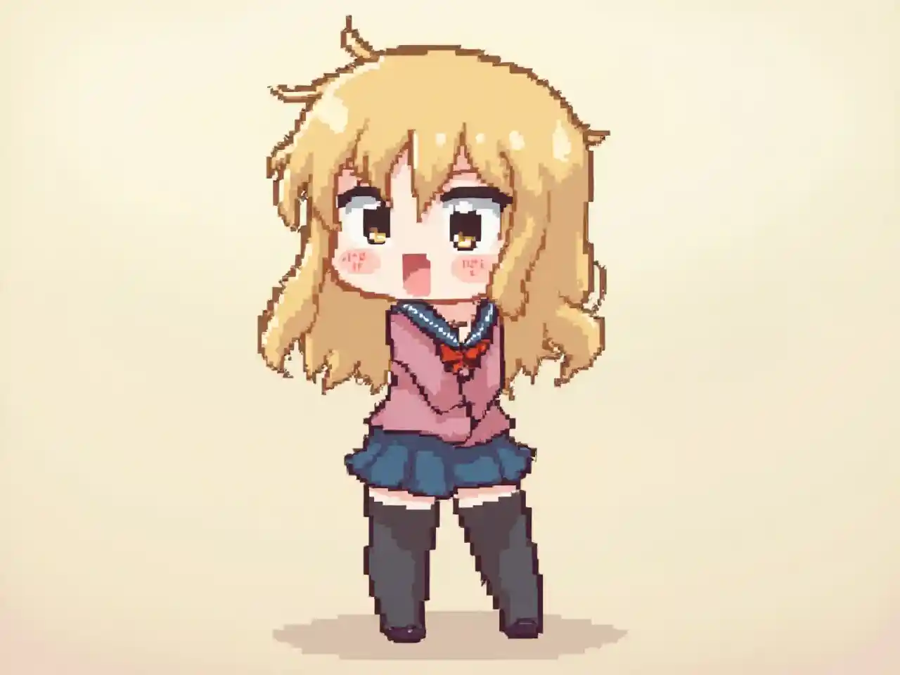 Exploring the Charm of Aisaka Taiga in Pixel Art Style