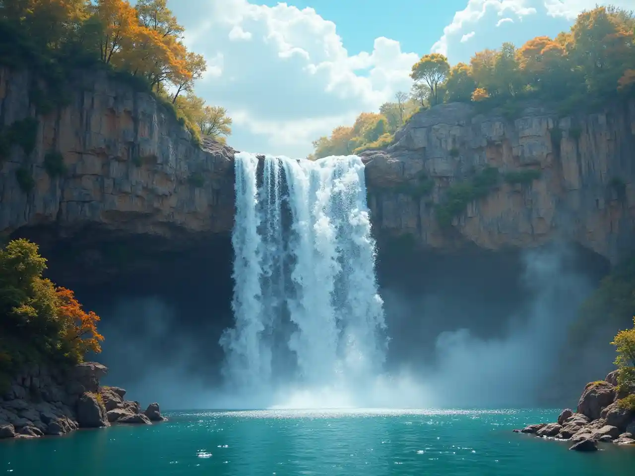 A Stunning Rhinestones Waterfall in the Sky