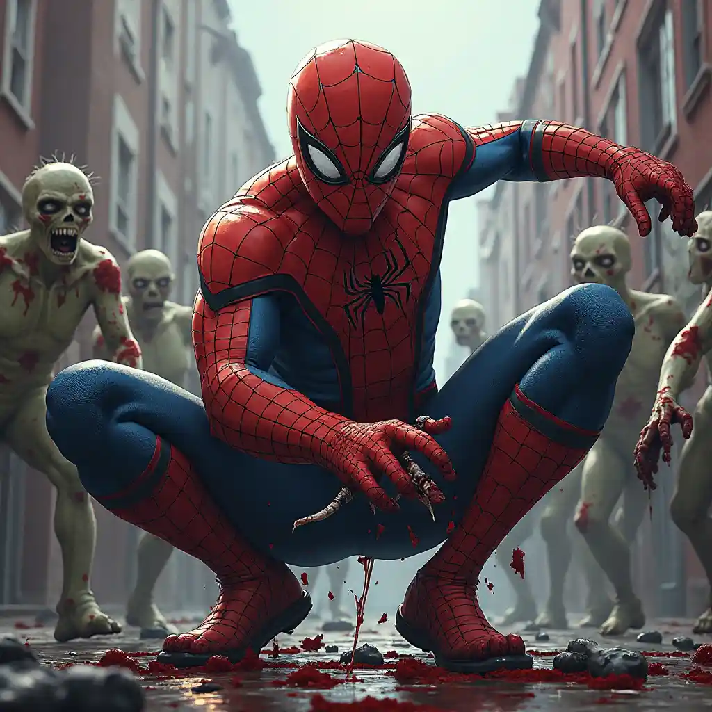 Spiderman Faces a Terrifying Zombie Attack Adventure