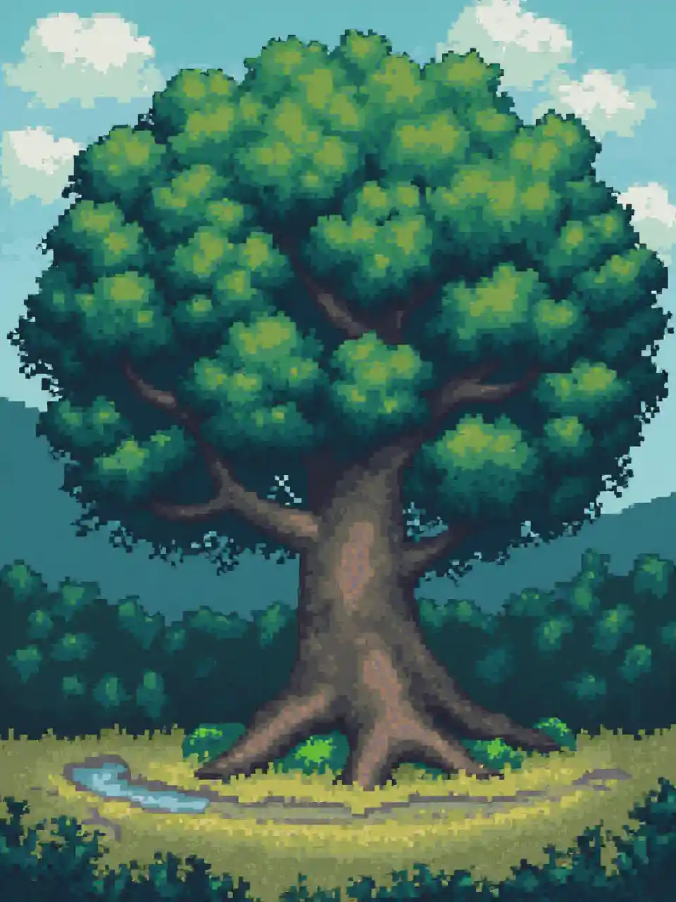 Creating Stunning 32x32 Pixel Art Trees for Your Projects