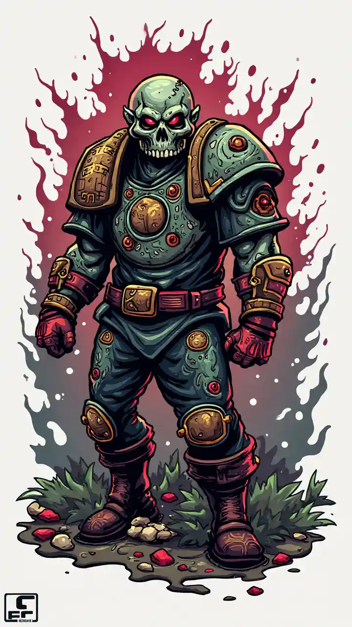 Bloodbowl Team Logo for Zombie Crypt Guardians