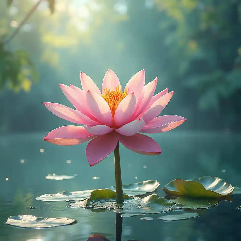 Exploring the Beauty of Frutiger Aero Flowers and Water