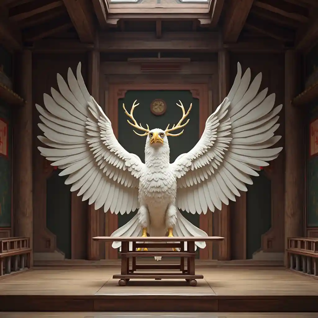 Transforming an Ancient Chinese Throne Room with Grand Eagle Wings