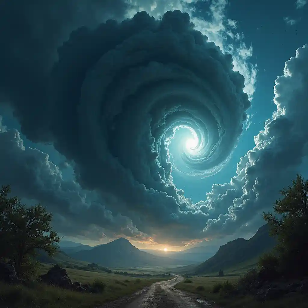 The Dark Vortex: A Dance of Nature and Artistry